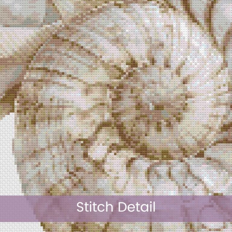 Boho Seashell Cross Stitch Pattern - Simone Balman Art